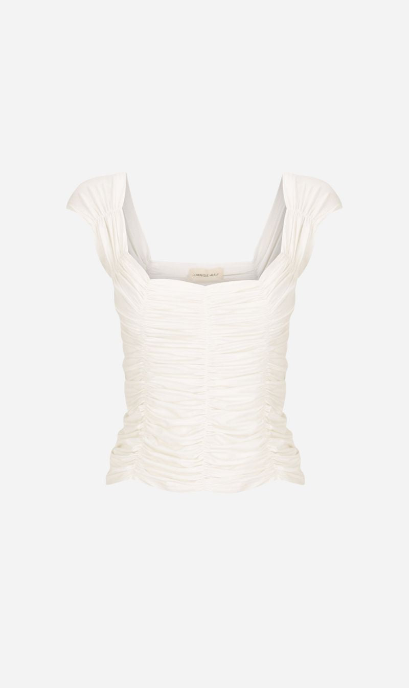 Dominique Healy | Jolene Tee - White | Sisters & Co
