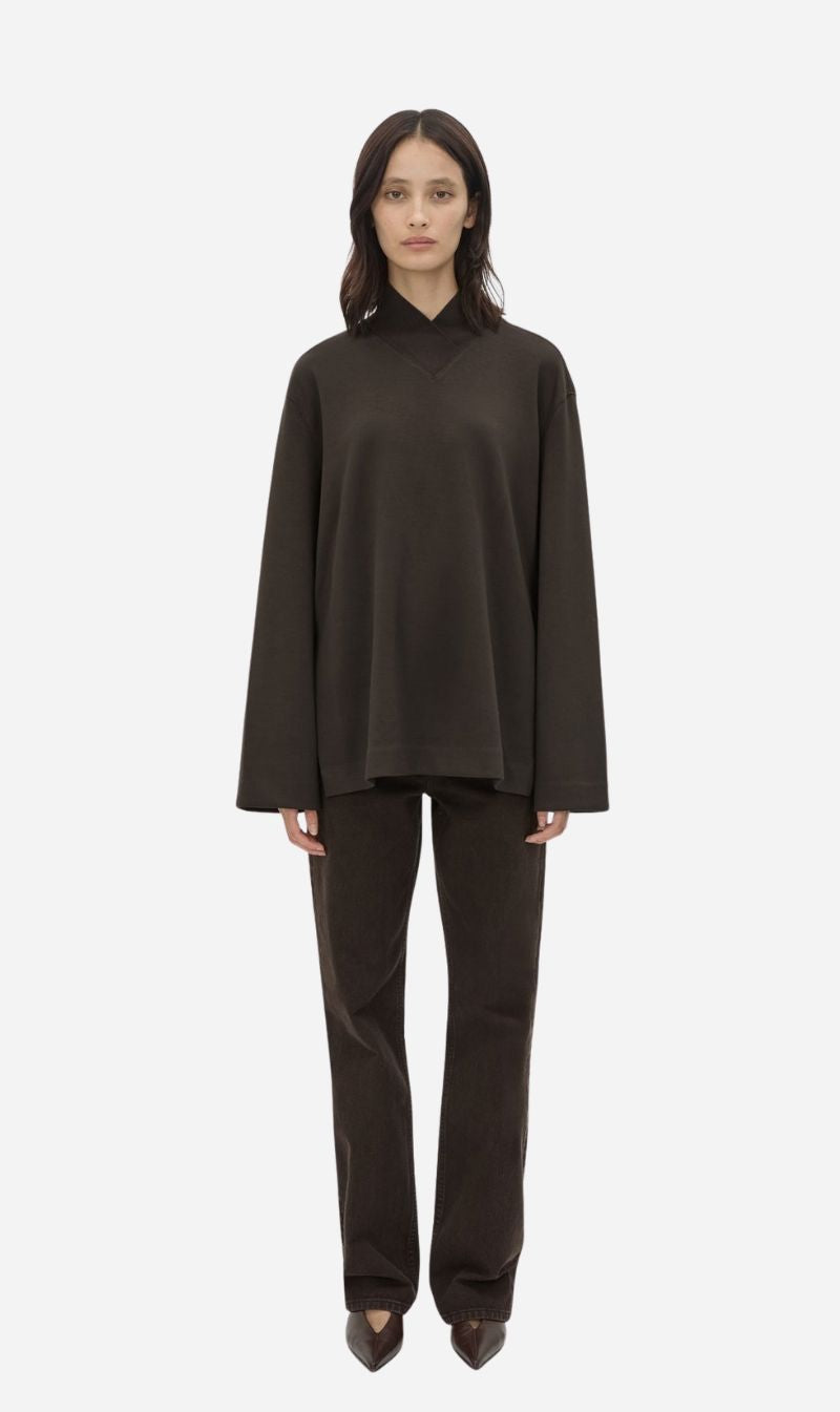 Camilla and Marc | Bessette Long Sleeve Top - Espresso