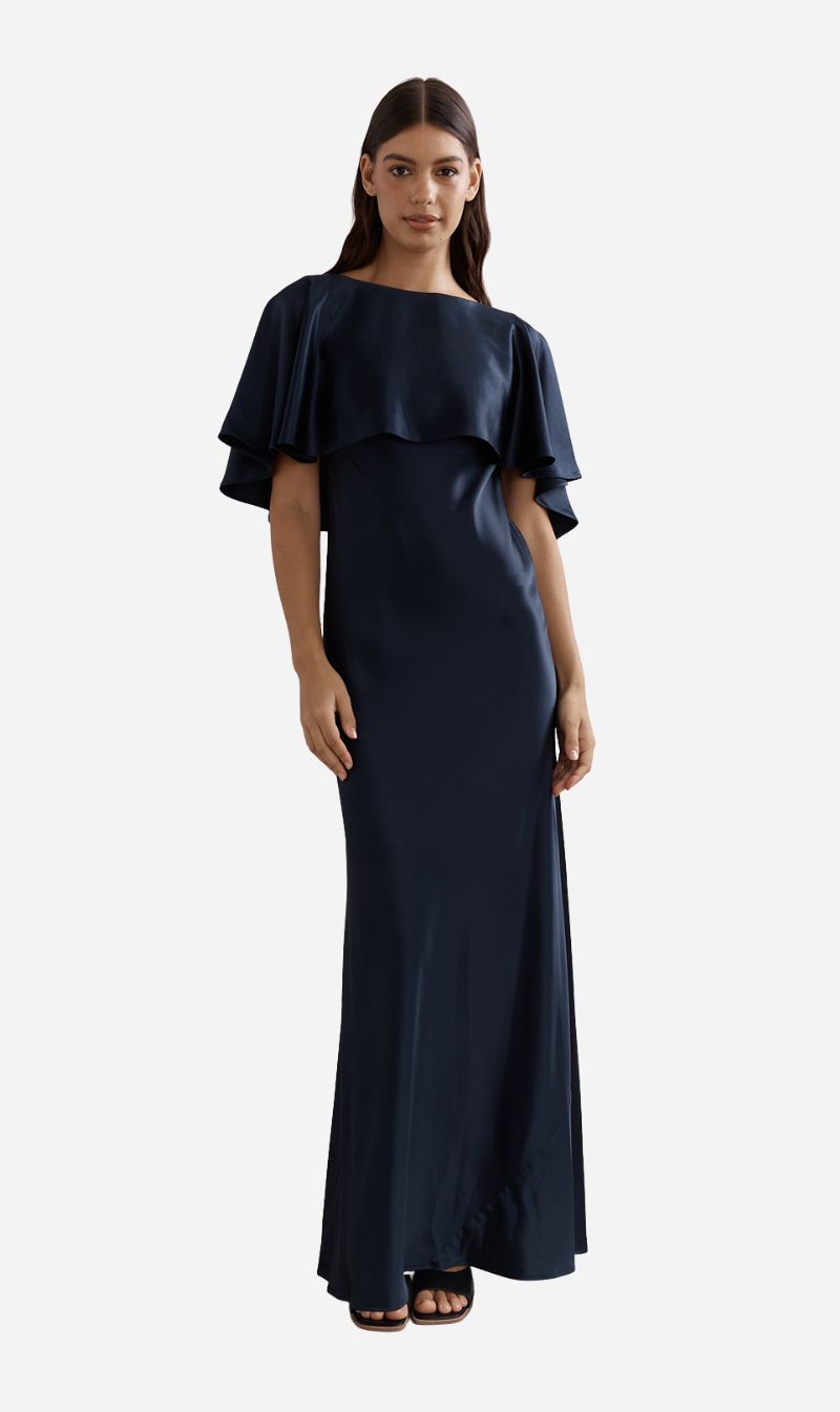 Caitlin Crisp | Blair Gown - Navy Satin