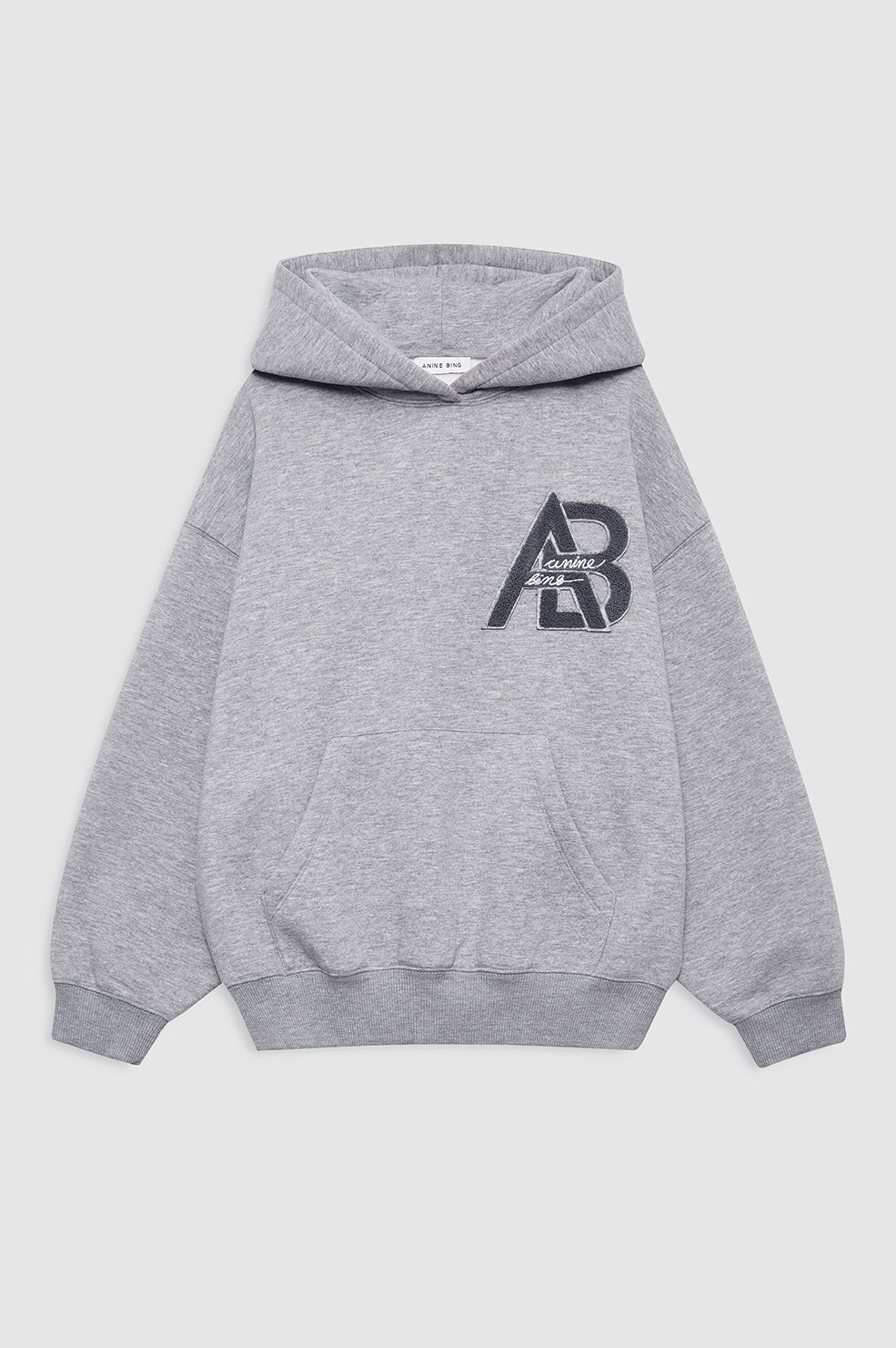 Anine Bing | Jaci Hoodie Letterman - Medium Heather Grey – Sisters & Co