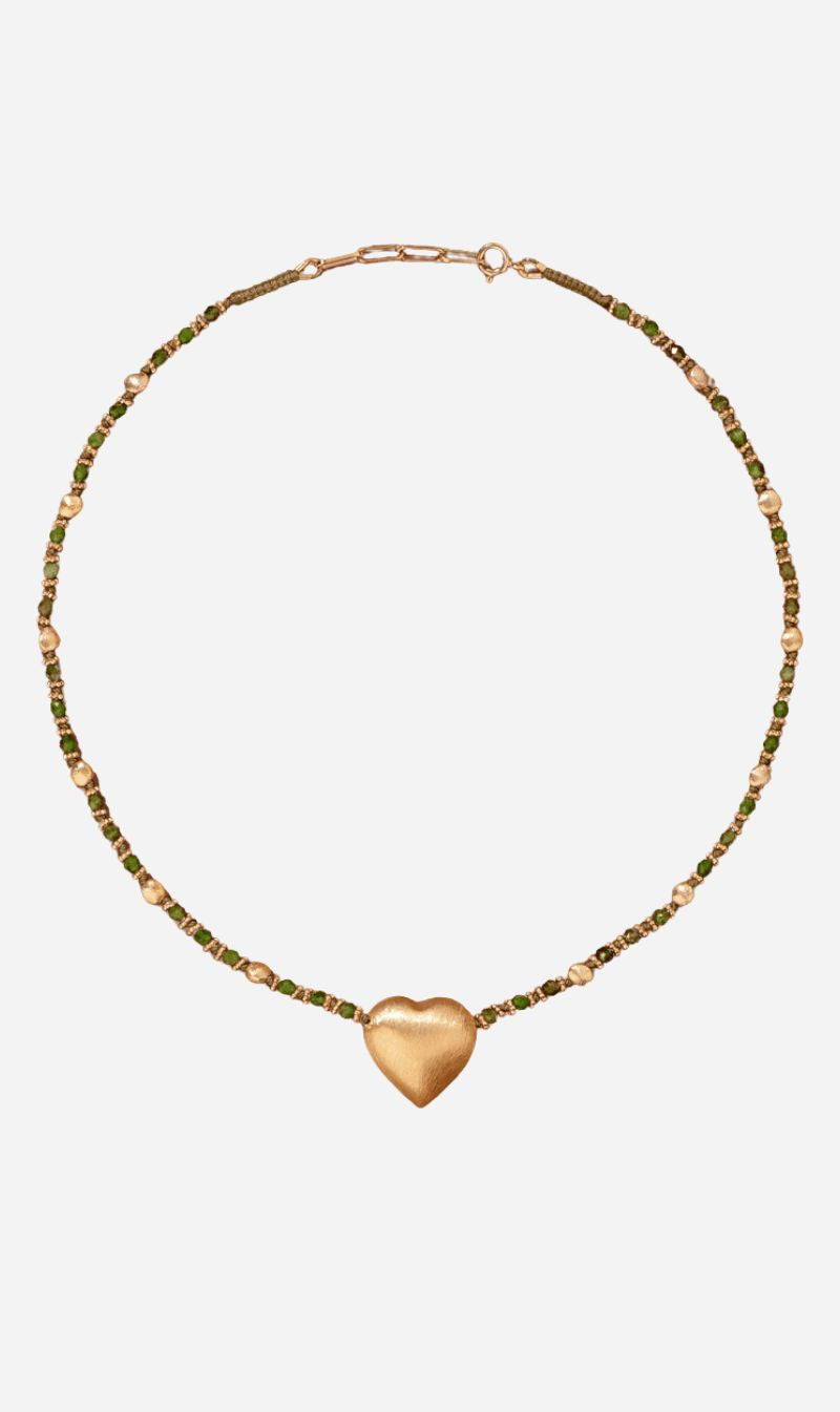 Tityaravy | Bigdil Necklace - Diopside/Beige – Sisters & Co